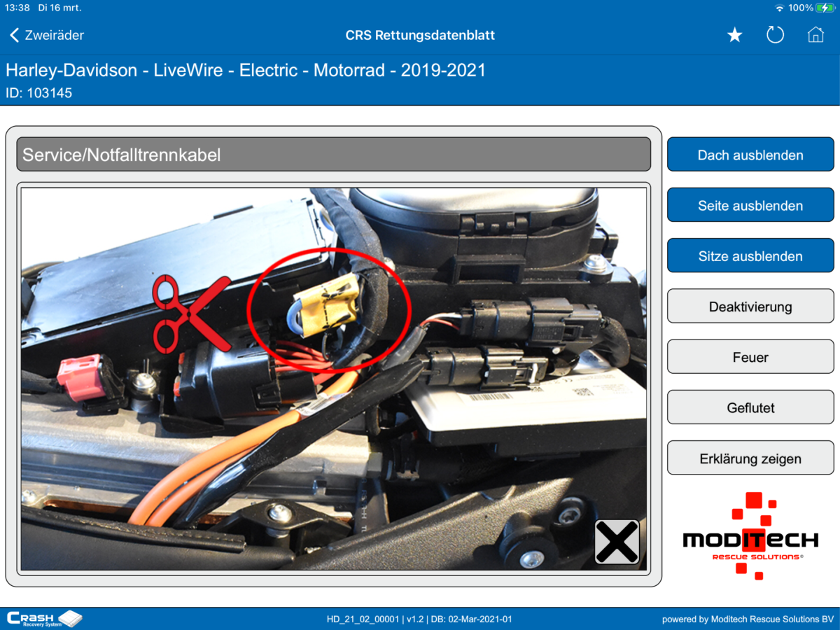 Neue Zweiradkategorie im Crash Recovery System - Moditech