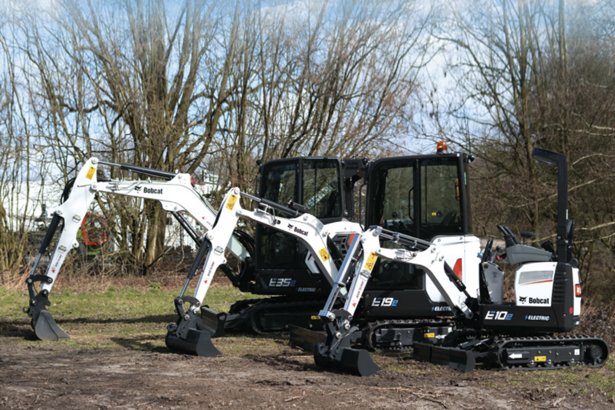 Elektrischer Bobcat-Minibagger im CRS - Moditech