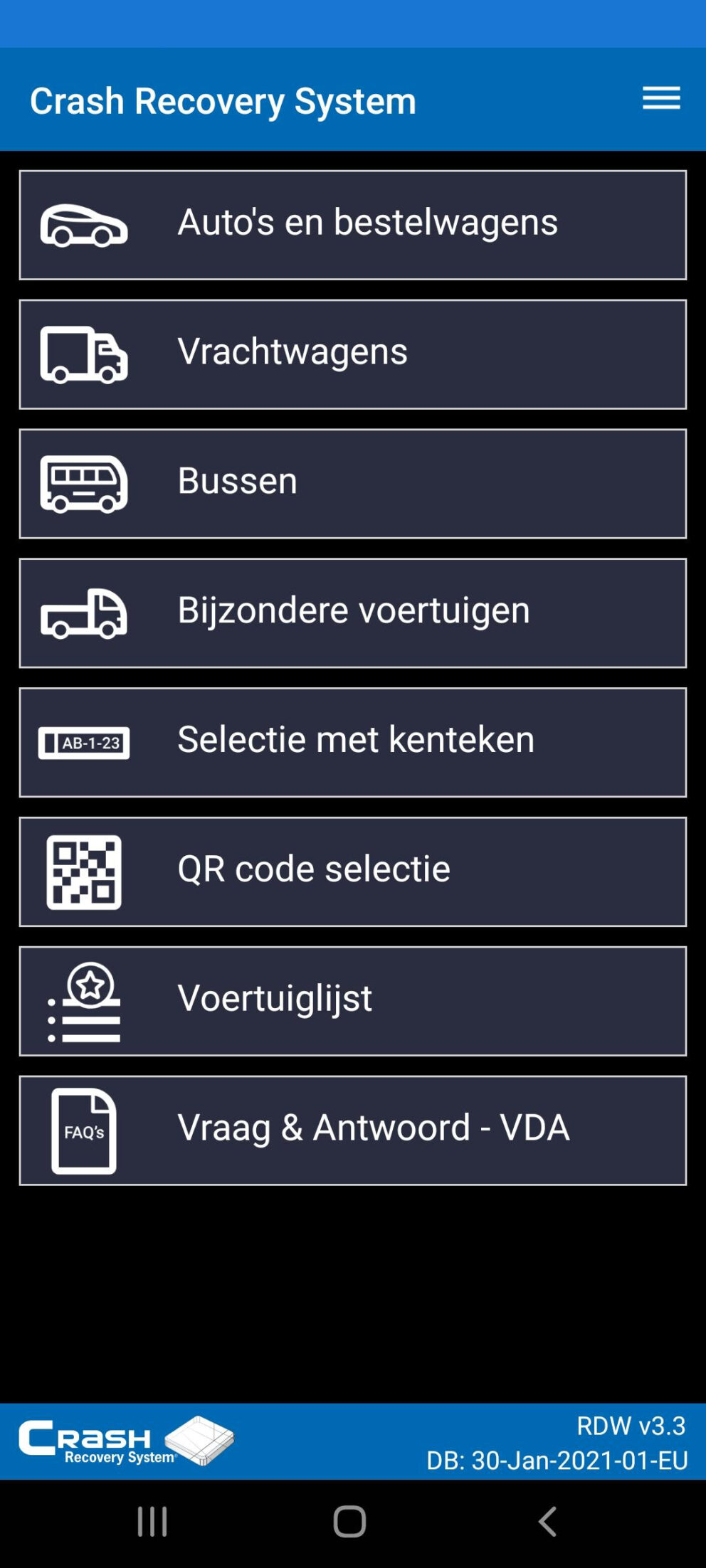 Crash Recovery System dark mode - Moditech