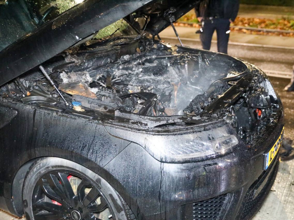 CRS case study: Hybrid Range Rover catches fire while being driven ...